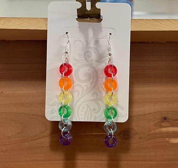 Pride Flags Kandi Chain Earrings - Etsy