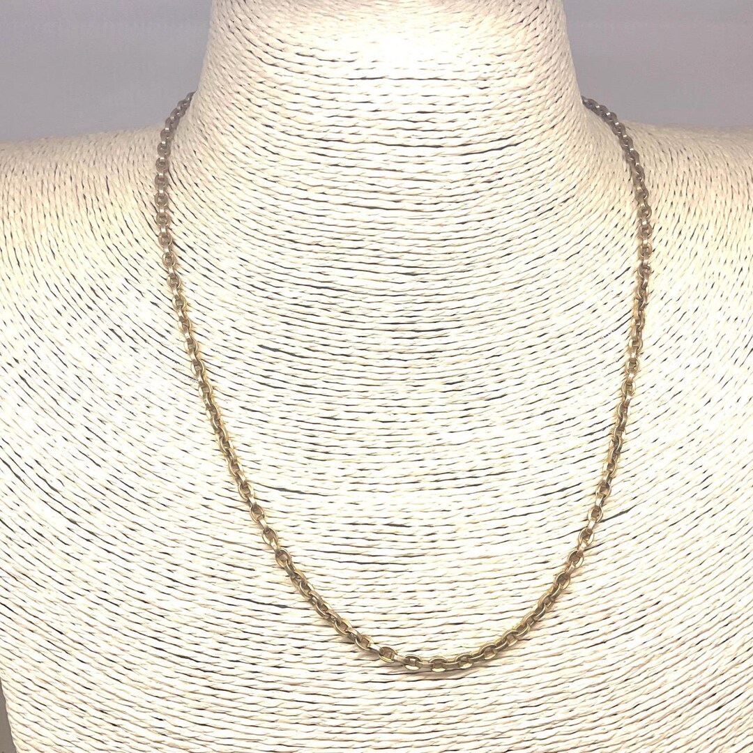 C.1900s Antique Chunky Anchor Chain Necklace Late Victorian or Early ...