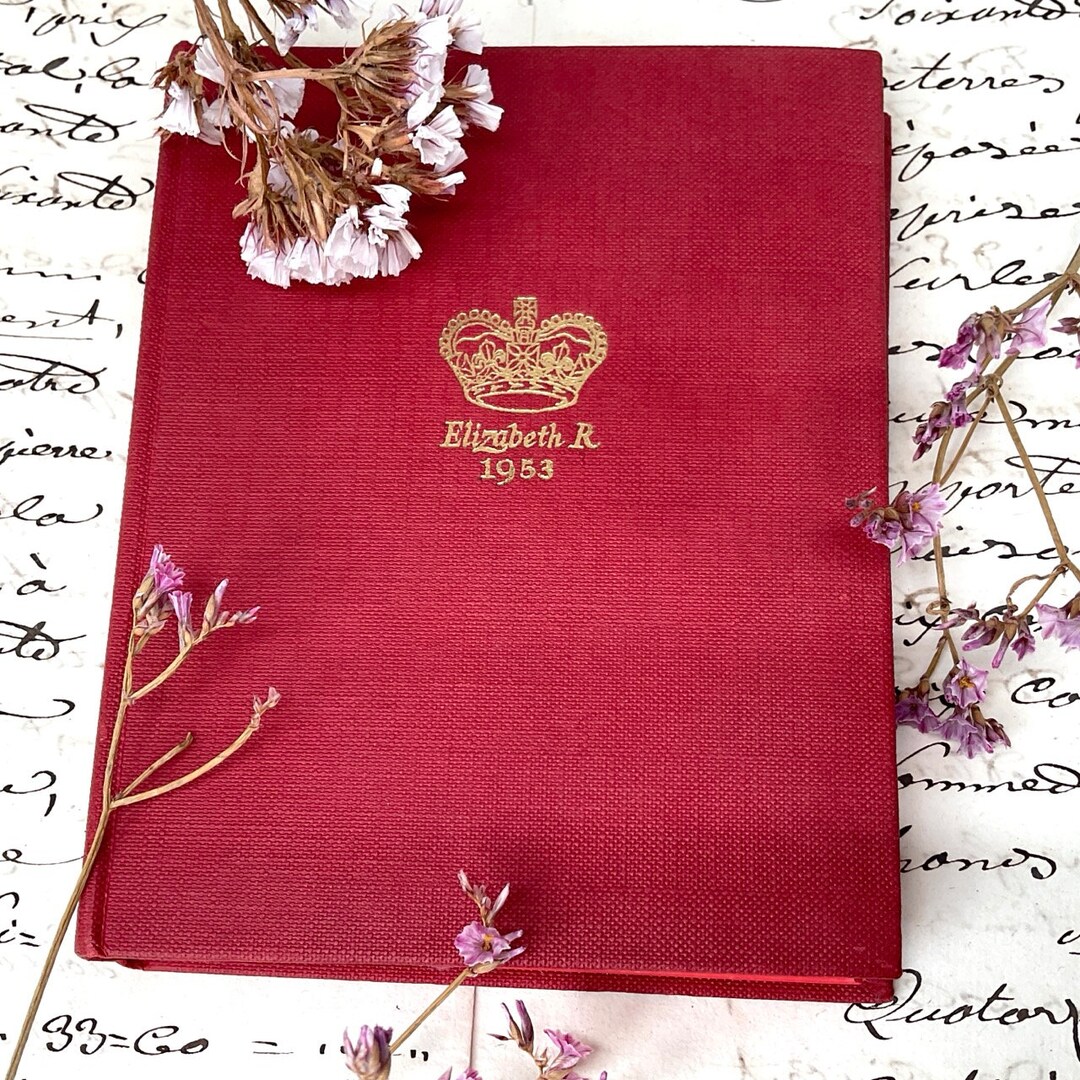 1953 Coronation of Queen Elizabeth Pocket New Testament Red 1950s King ...
