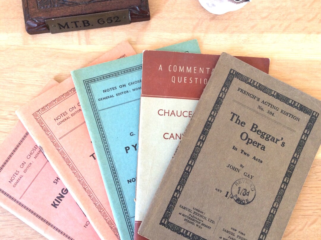 5 X Vintage Literature Booklets 4 Guides to Classic Texts - Etsy