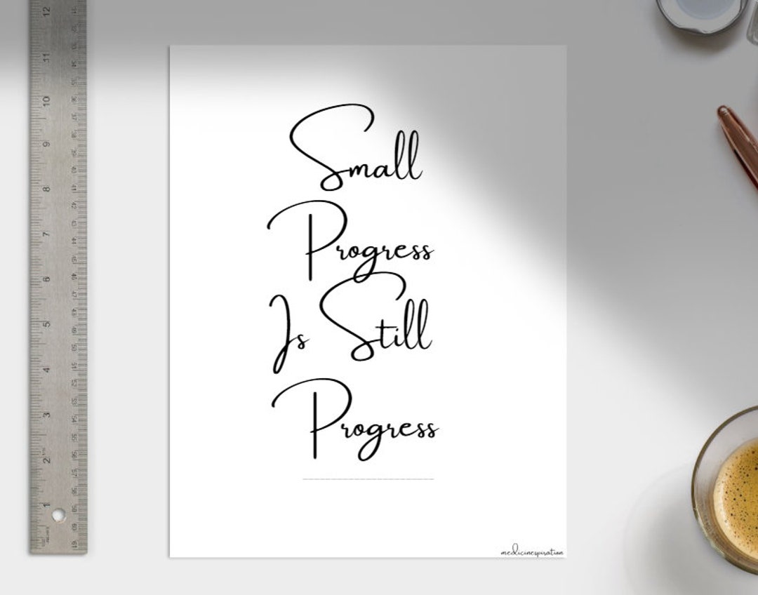 Small Progress is Still Progress - Etsy