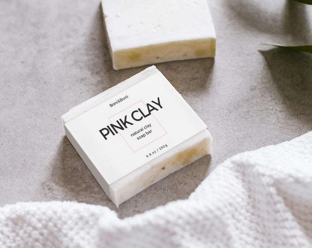 Soap Label Template 2 Sizes and Colors Minimalistic Simple Clean ...
