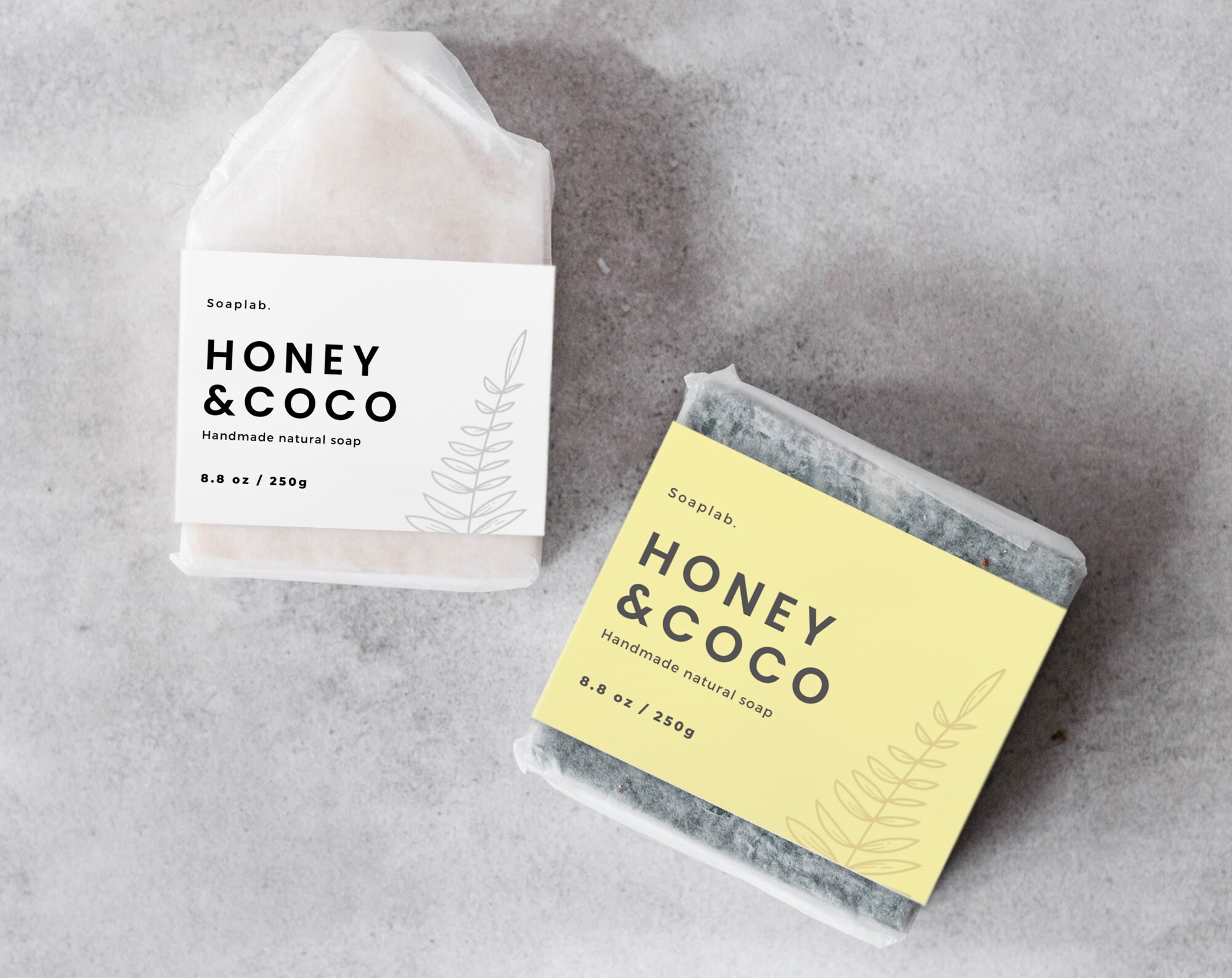 Soap Label Template 2 Sizes 2 Colors Minimalistic Simple | Etsy