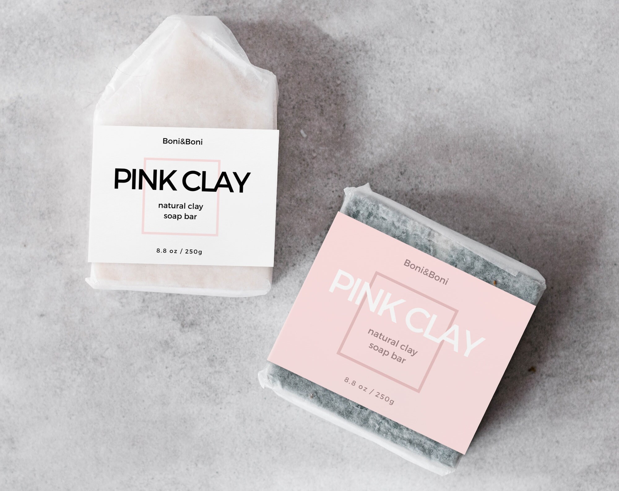 Soap Label Template 2 Sizes and Colors Minimalistic Simple Clean ...