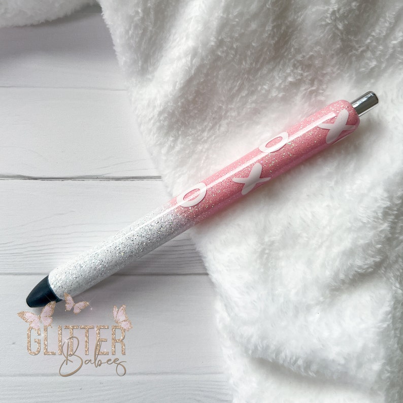 Valentine’s Day Glitter Pens • Heart Love and XOXO Inkjoy Gel Pens With ...