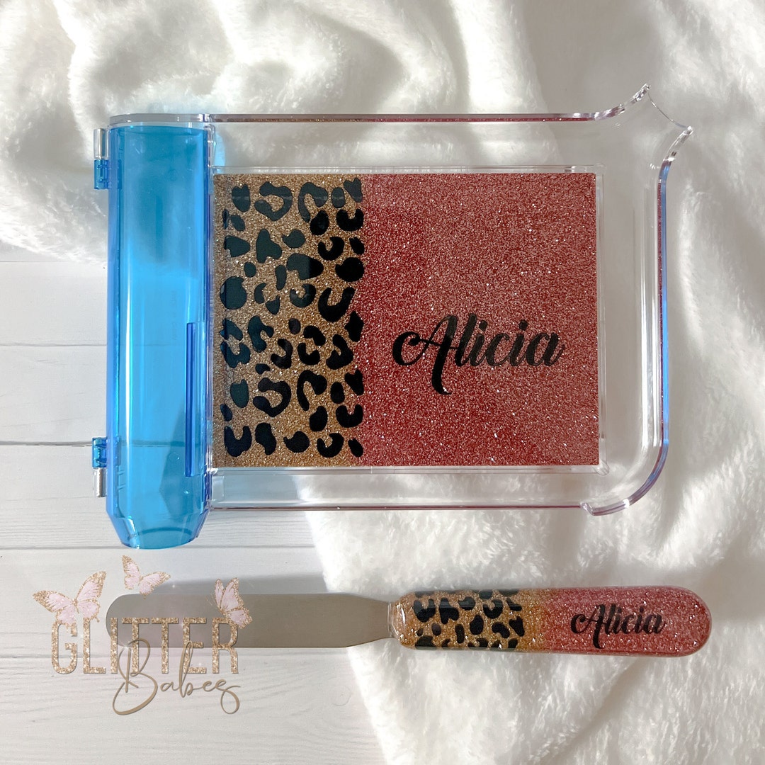 Personalized Pill Counting Tray With Matching Spatula | Rose Gold and ...