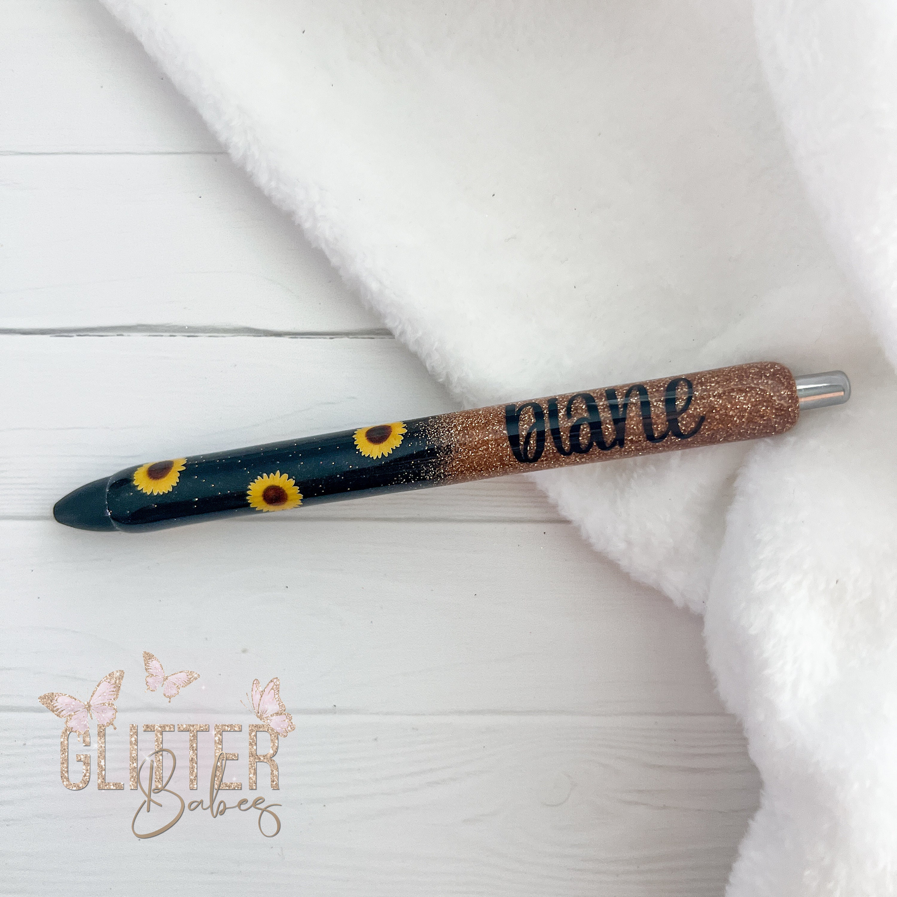 Personalized Glitter Inkjoy Pen, Cheetah, Heart & Cow Print, Handmade ...