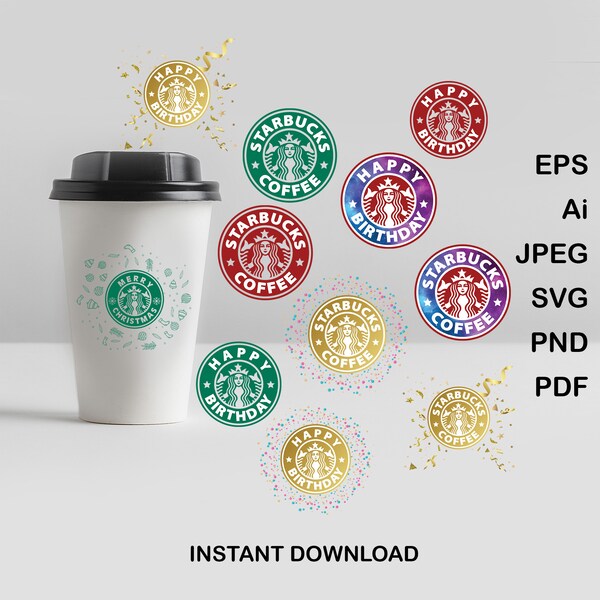 Editable Starbucks Logo - Etsy