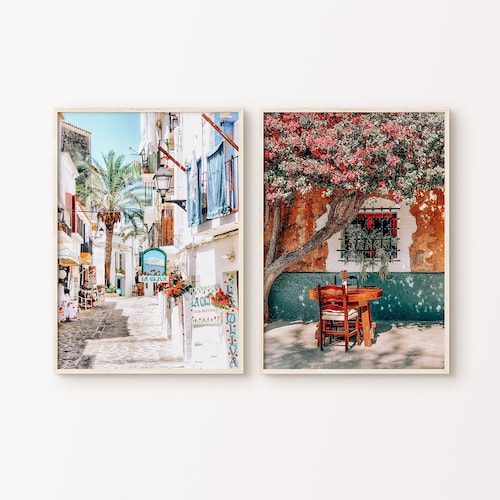 Set of 3 Mediterranean Prints Printable Coastal Wall Art - Etsy
