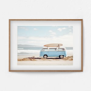 Printable Beach Photography, Blue Tones Coastal Large Wall Art ...
