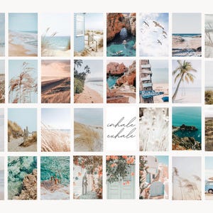 Coastal Prints Bundle, Printable Boho Beach Gallery Wall Art, Ocean ...