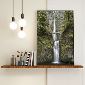Multnomah Waterfalls DIGITAL Print, Oregon Printable Large Wall Art ...