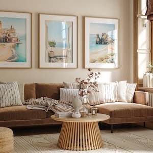 Coastal Prints Bundle, Printable Boho Beach Gallery Wall Art, Ocean ...