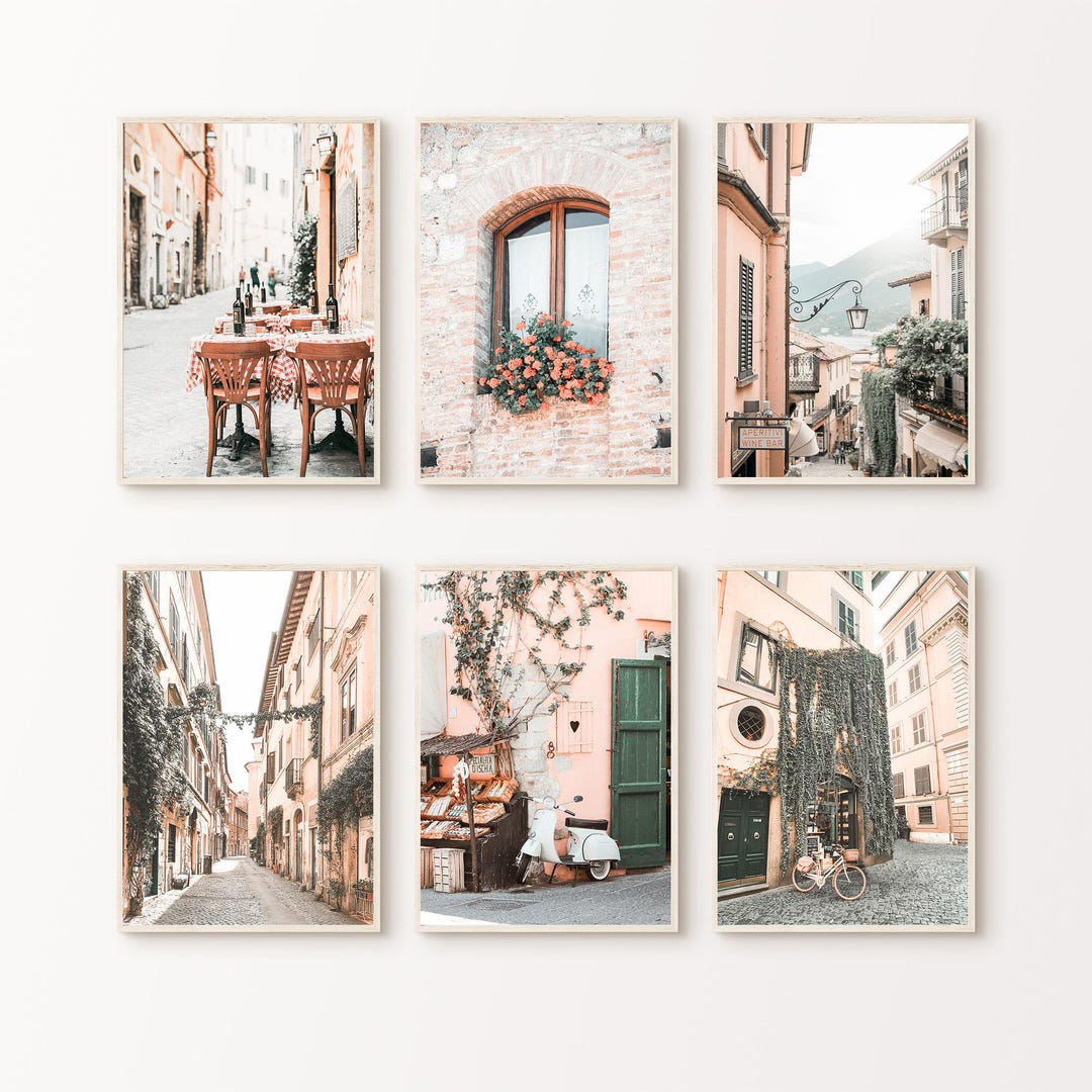 Printable Italy Wall Art, Italian Landscape Set of 6 Photography ...