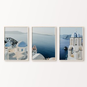 Mediterranean Prints Bundle, Printable Amalfi Coast Wall Art, Santorini ...