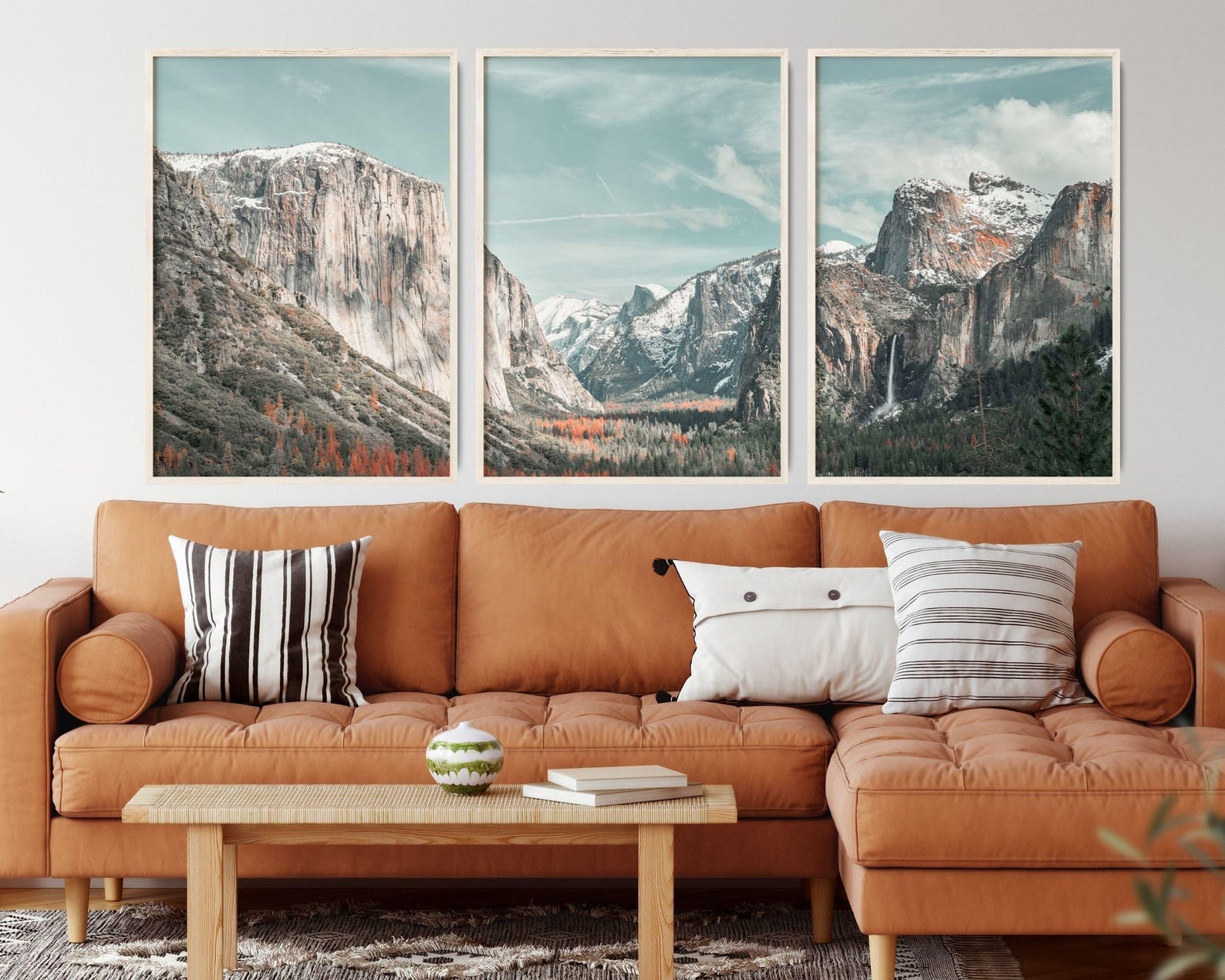 Set of 3 Yosemite DIGITAL Print, Large National Park Poster, Yosemite ...