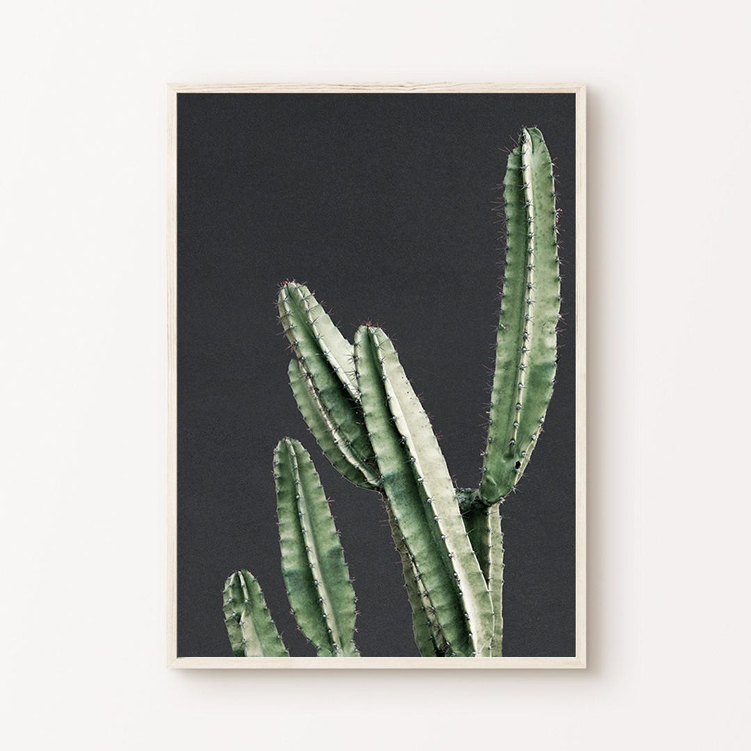 Cactus Print, Printable Cactus Wall Art, Modern Boho Cacti Print ...