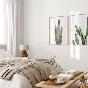 Cactus Set of 2 Prints, Printable Cactus 2 Pieces Wall Art, Modern Boho ...