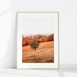 Printable Fall Set of 6 Prints, Autumn 6 Pieces Large Wall Art, Fall ...