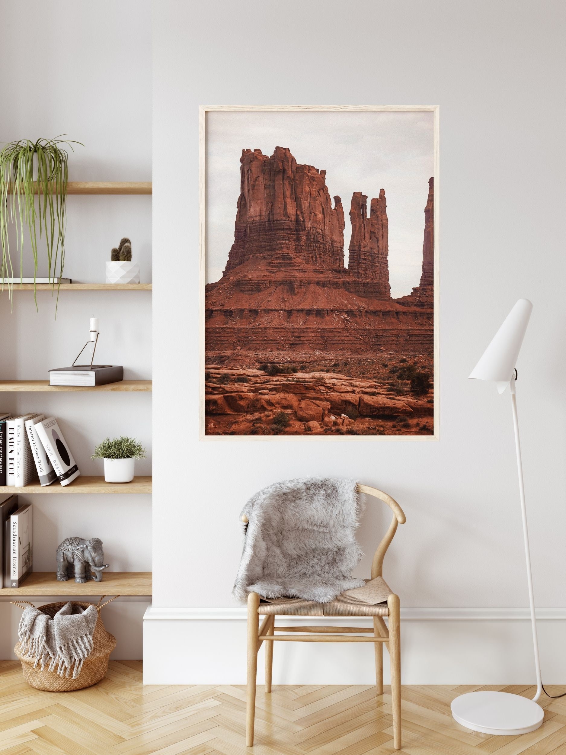 Desert Art Print Arizona Desert Wall Art Boho Desert Canvas - Etsy