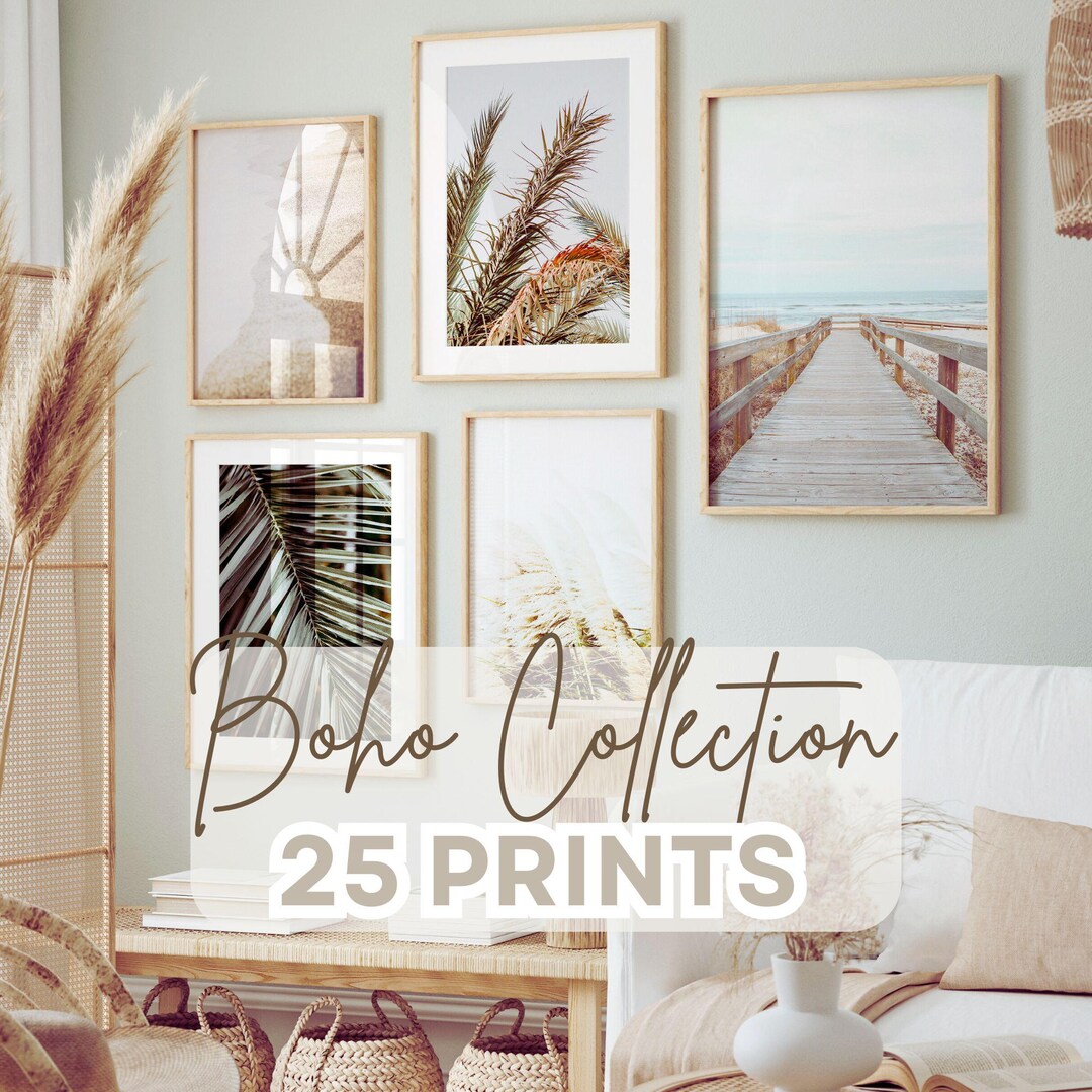 Neutral Wall Art, Printable Boho Bundle Photography, Neutral Tones ...