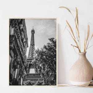 Paris Photography Gallery Wall Set of 6 Black and White Digital Prints ...