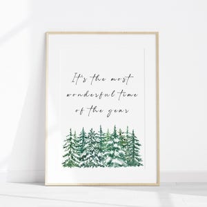 Christmas Set of 6 Prints, PRINTABLE Winter Theme Wall Art, Posters for ...