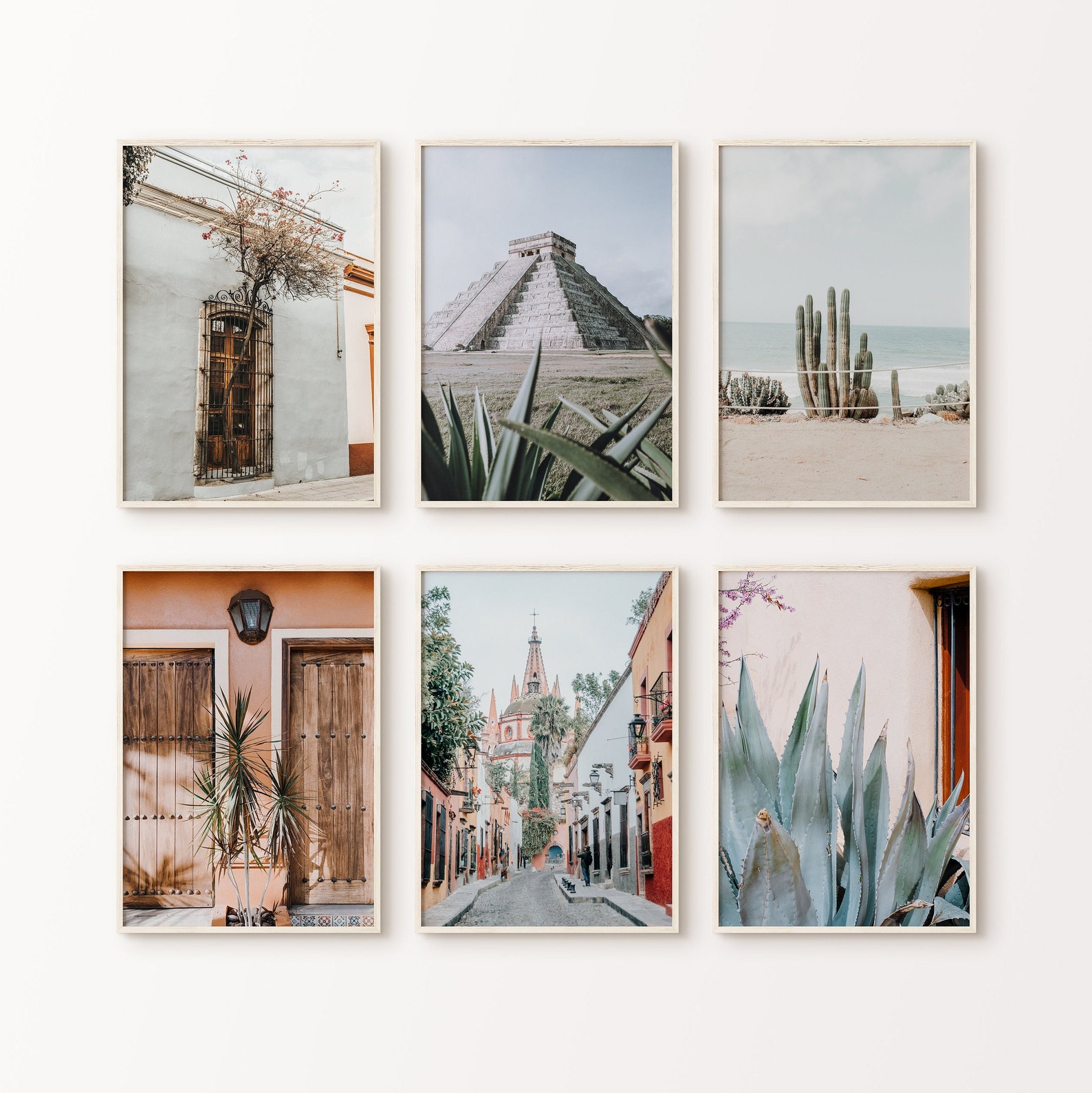 Printable Set of 6 Mexico Prints Mexico 6 Pieces Printable - Etsy