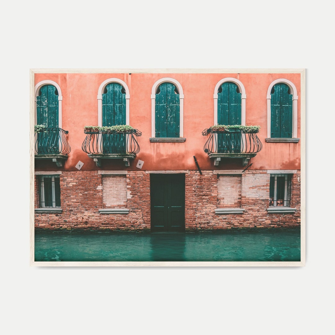 Pastel Venice Laguna Photography Print, Italy Facade Wall Art, Italy ...
