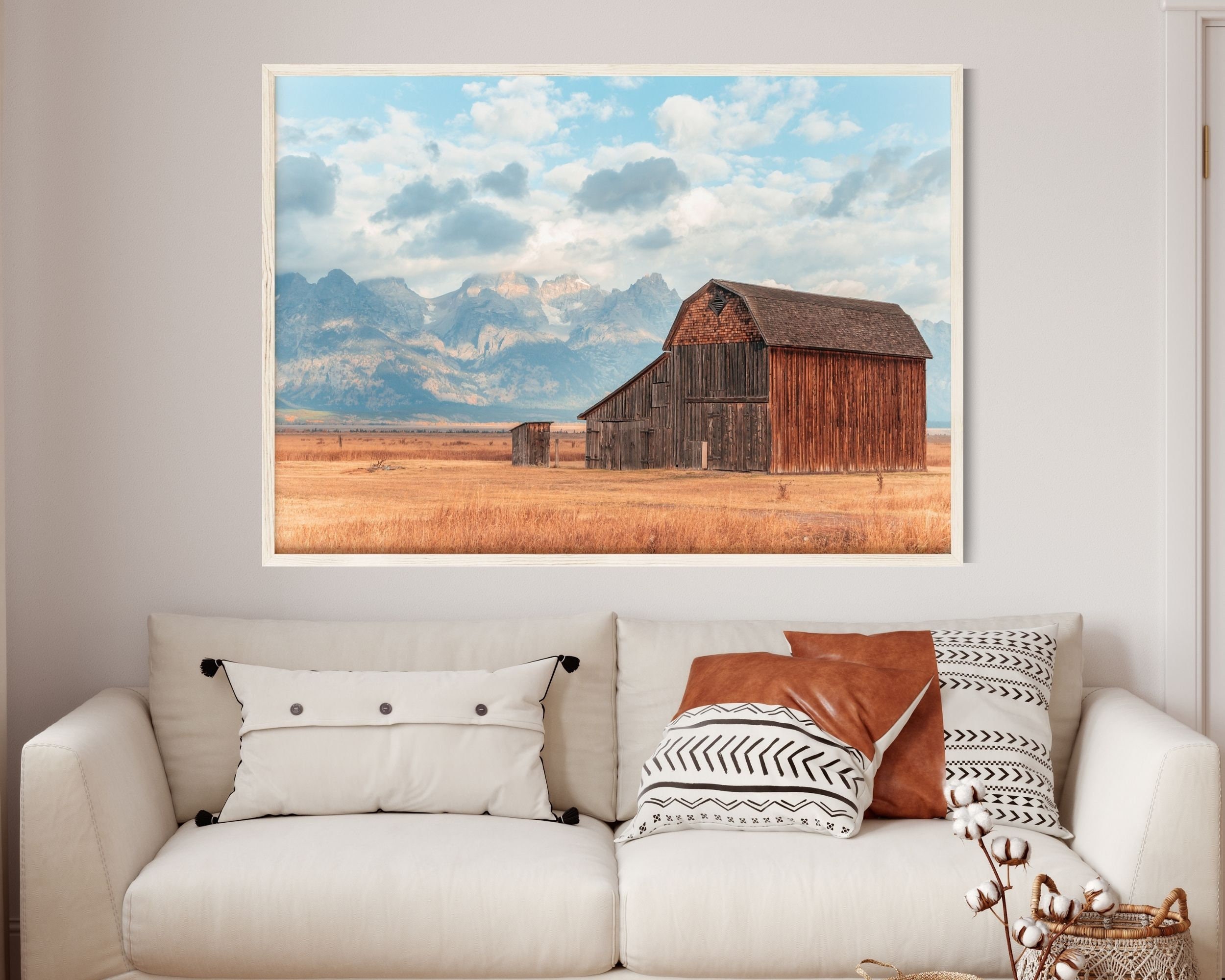 Rustic Barn Landscape DIGITAL Prints Printable Farmhouse Wall | Etsy