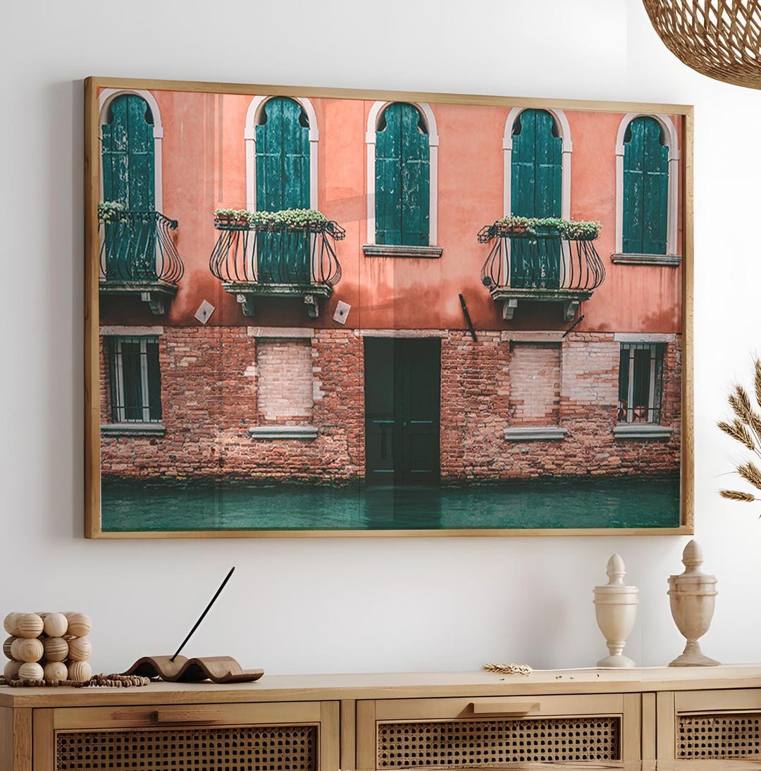 Pastel Venice Laguna Photography Print, Italy Facade Wall Art, Italy ...