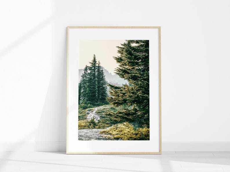 Mountain Set of 3 Prints, Printable Nature Landscape 3 Pieces Wall Art ...