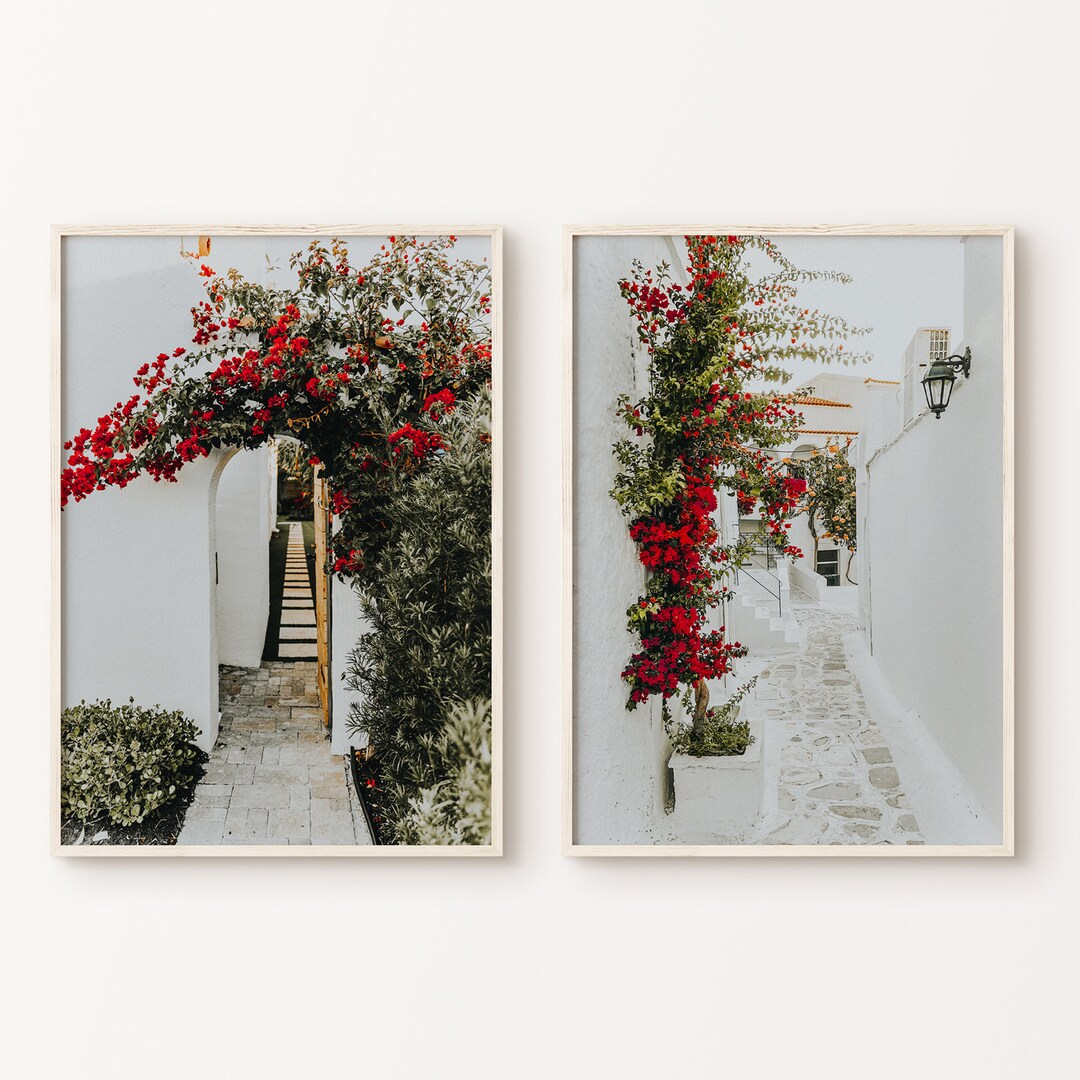 Set of 2 Printable Greece Photography, Greece Island 2 Pieces Wall Art ...
