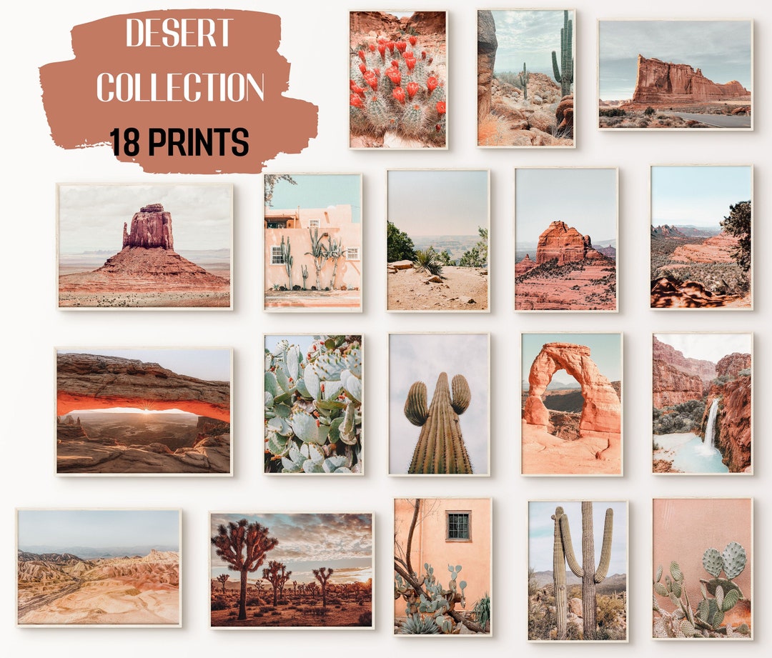 Printable Desert 18 Prints Bundle Desert Collection Large - Etsy