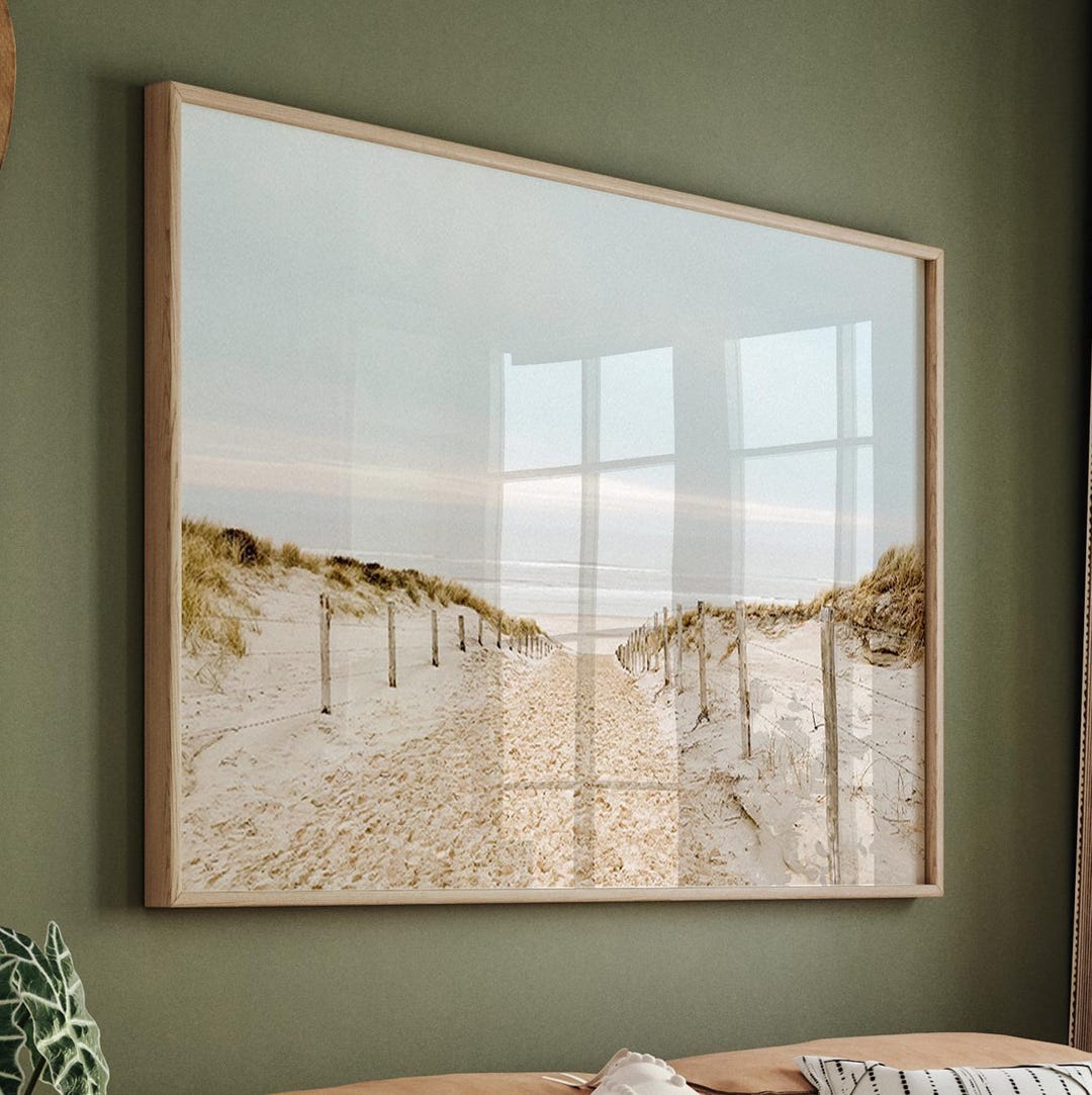 Neutral Beach Large Wall Art, Coastal Print, Printable Beach Dunes ...