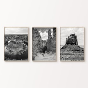Printable National Park Set of 3 Black and White Photography, Desert ...