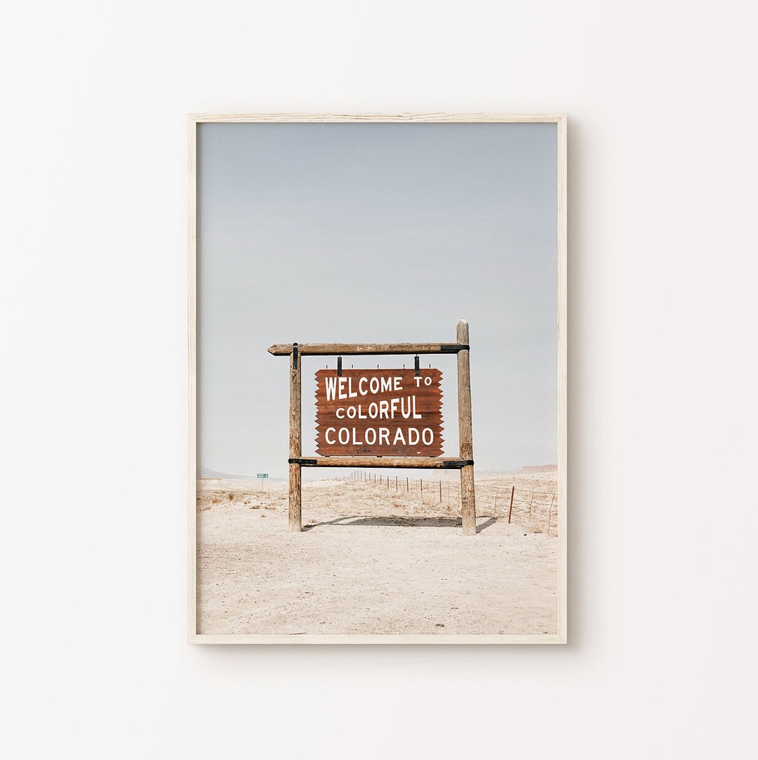 Printable Colorado Photography, Desert Wall Art, Colorado Sign Print ...