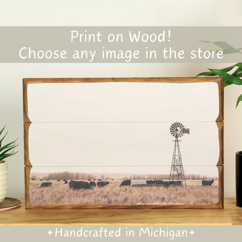 Rustic Wood Print - Etsy