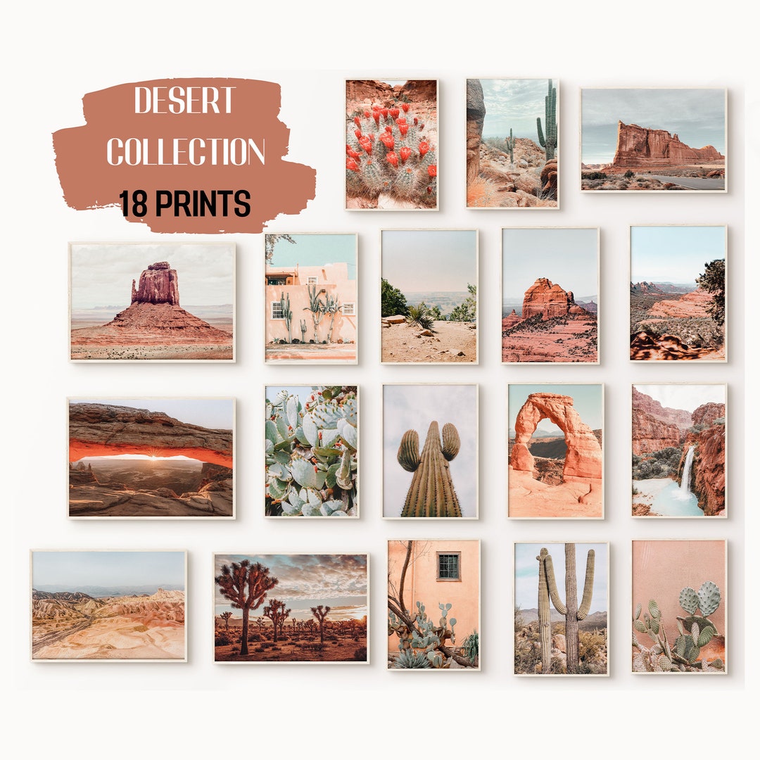 Printable Desert 18 Prints Bundle, Desert Collection Large Wall Art ...
