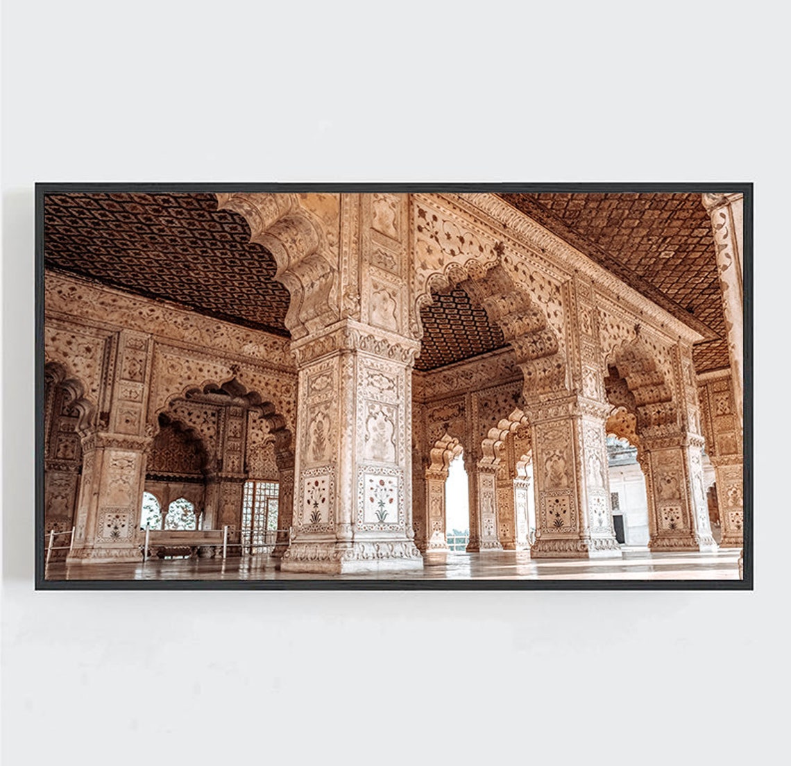 India 4K Frame TV Art, Architecture Samsung Frame Art Tv, India Temple ...