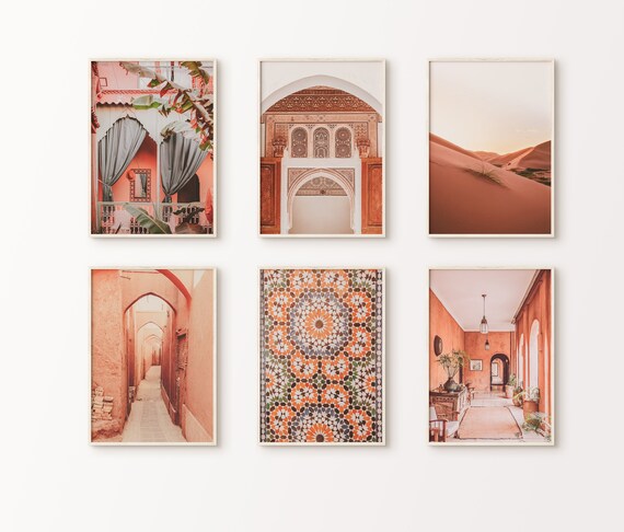 Boho Islamic Gallery Wall Set of 6 DIGITAL Prints Oriental | Etsy