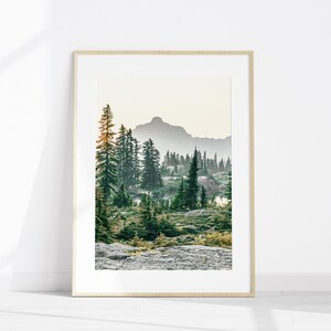 Mountain Set of 3 Prints, Printable Nature Landscape 3 Pieces Wall Art ...