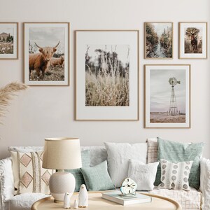 Western Set of 6 Photography, Printable Boho Farmhouse Wall Art ...