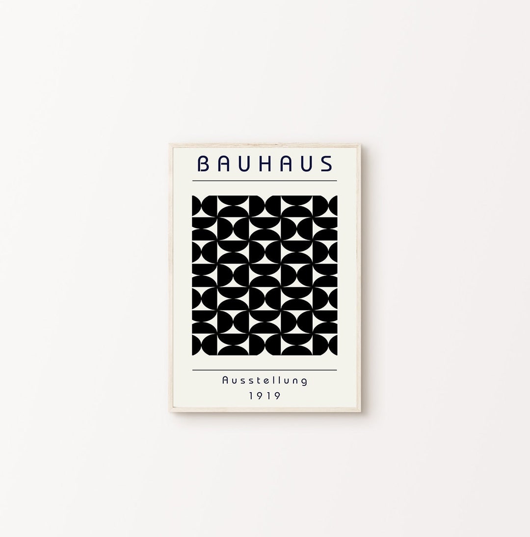 Printable Bauhaus Geometric Print, Bauhaus Exhibition Poster, Bauhaus ...