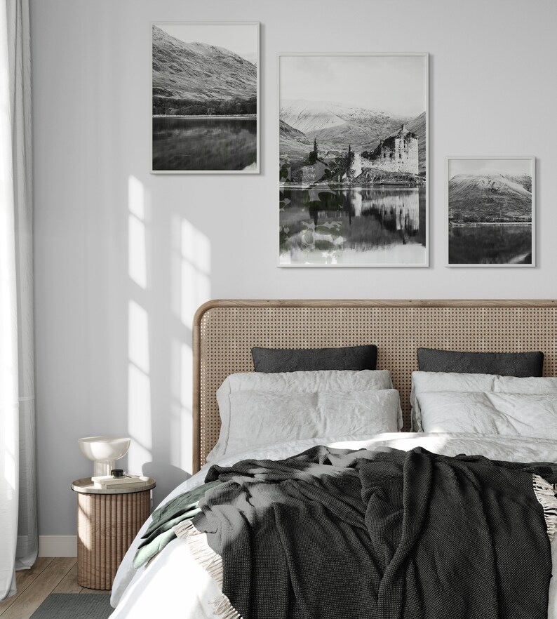Scotland PRINTABLE Split Photography Nordic Nature Black and - Etsy