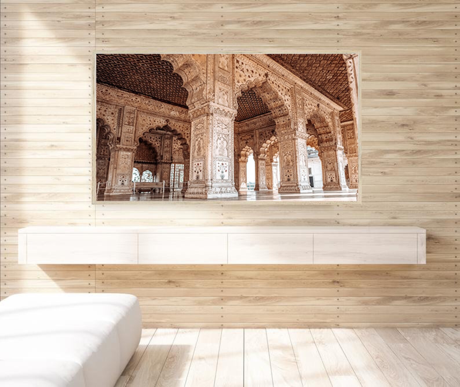 India 4K Frame TV Art, Architecture Samsung Frame Art Tv, India Temple ...