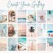 Coastal Prints Bundle, Printable Boho Beach Gallery Wall Art, Ocean ...
