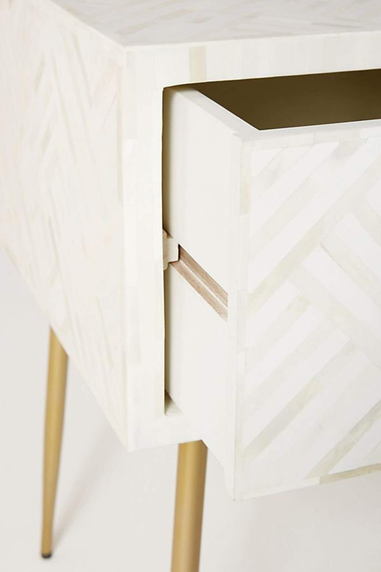 Bone Inlay Optical Design Console Table White Bone Inlay | Etsy