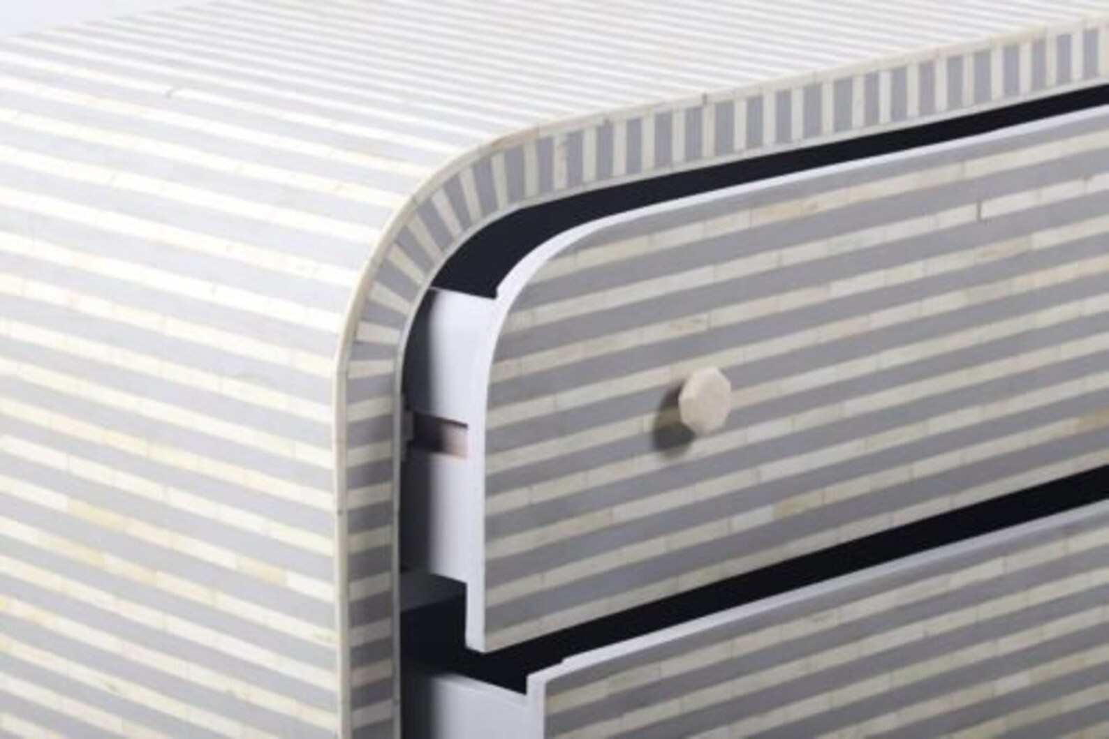 Bone Inlay Waterfall 3 Drawers Grey Bone Inlay Waterfall 3 - Etsy