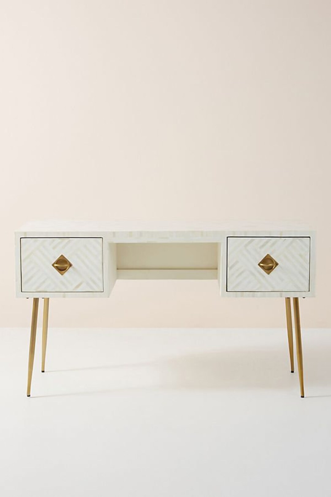 Bone Inlay Optical Design Console Table White Bone Inlay - Etsy